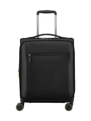 DELSEY Expandable Double-wheel Suitcase 55cm - Black