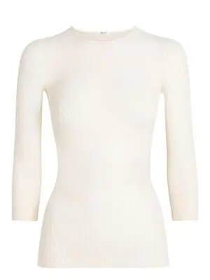 Wolford Net Daisy Top - Ivory