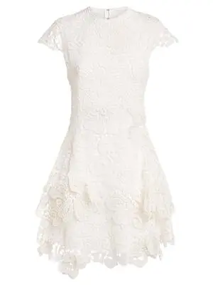 Simkhai Simkhai Novella Lace Mini Dress Ivory