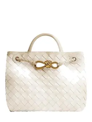 Bottega Veneta Small Andiamo Top-Handle Bag Neutral