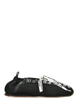 GANNI Woven Ballet Flats - Black