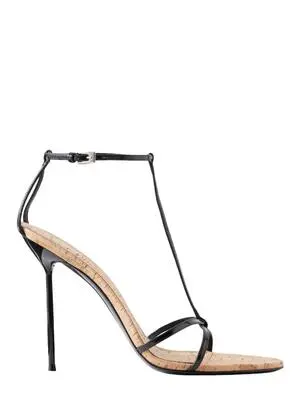 Paris Texas Lidia 105 Patent-leather Stiletto Sandals - Black