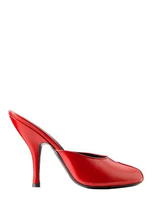 JUDE Date Leather Mules Red