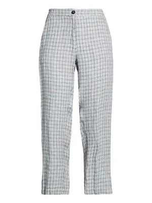 Massimo Alba Linen Houndstooth Pants - Blue