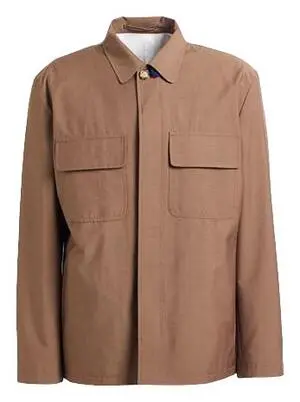LARDINI Man Jacket Brown Size M Wool, Cotton Brown