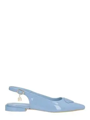 LAURA BIAGIOTTI Slingback Ballet Flats In Synthetic Material - Blue