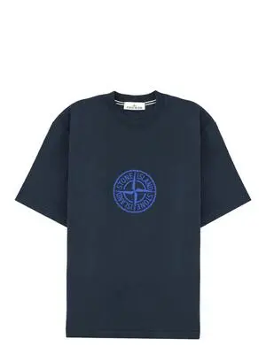 Stone Island T-shirt Con Logo - Blue