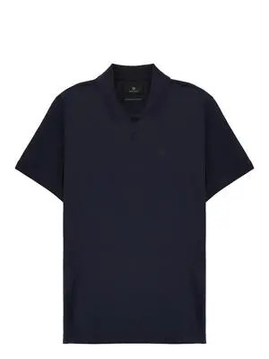 Belstaff Polo "steel" Con Patch Logo - Blue