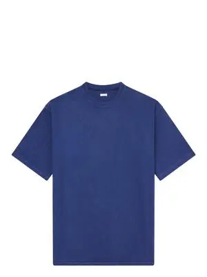 A.PRESSE Vintage Cotton-jersey T-shirt - Blue