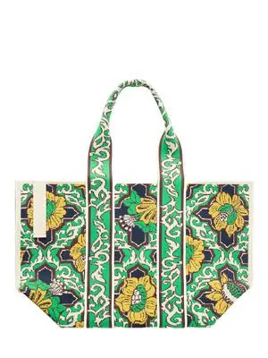 ALEMAIS Liana Recycled Jacquard-Knit Tote Multi