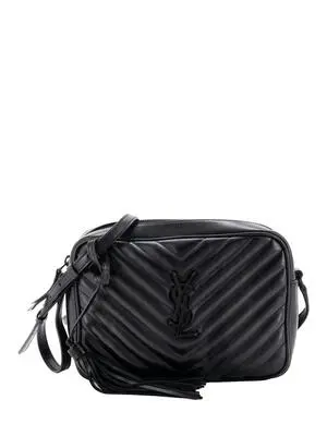 Saint Laurent Lou Camera Bag Matelasse Chevron Leather Crossbody Black