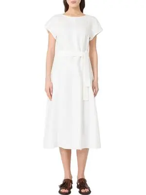 MAX MARA Esordio Linen Midi Dress