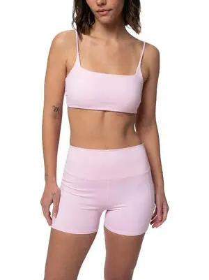 SIERRA MADRE GOLF High-waisted Stretch Shorts - Pink Sugar