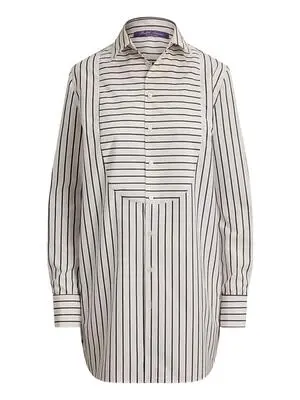 Ralph Lauren Cotton Stripe Tamara Shirt - Black