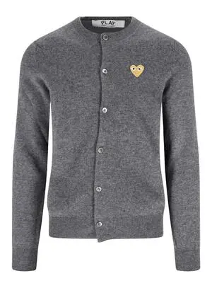 Play Comme Des Garcon Cardigan - Gray