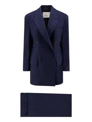 HEVO Rocchetta Linen And Viscose Suit - Blue