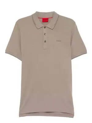Hugo Logo-printed Polo Shirt - Neutrals