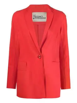 Herno Single-breasted Blazer - Red