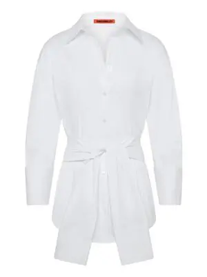 SIMONMILLER Inna Poplin Top - Macadamia