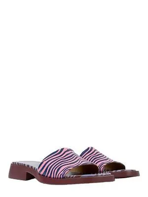 Camper Dana Leather Slides Multicolor