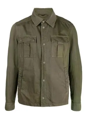 Herno Cotton-blend Button-up Shirt - Green