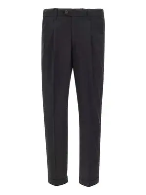 DEVORE INCIPIT Pleated Cuffed Trousers - Grey
