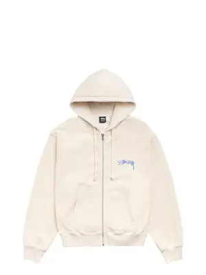 StÜssy Stack Zip Hoodie - Cream