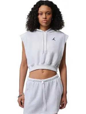 JORDAN Brooklyn Fleece French Terry Top - Brown