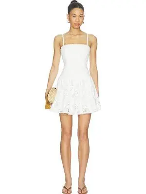 Steve Madden Giada Eyelet Mini Dress - Cloud Dancer