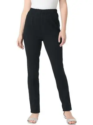 ROAMAN'S Knit Jean Jeggings With Elasticized Waistband - Black