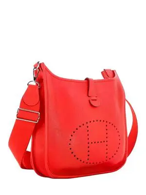 Hermès Evelyne Bag Gen III Clemence PM Red