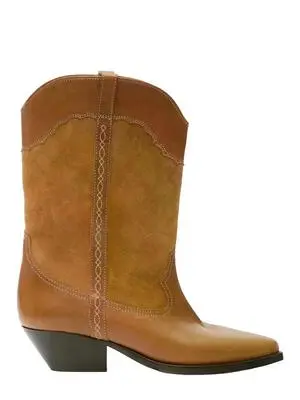 Isabel Marant Étoile Duerto Suede-panel Boots - Brown