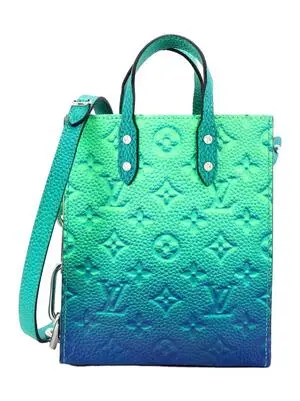 LOUIS VUITTON Sac Plat Xs Tote Bag Taurillon Illusion - Green
