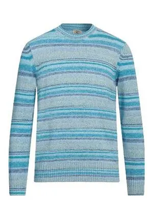 MQJ Striped Knitted Sweater - Blue
