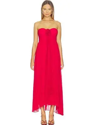 Line & Dot Carolyn Maxi Dress - Red