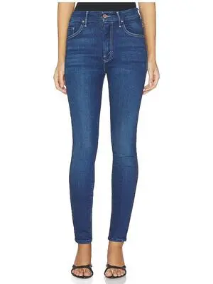 MOTHER High Waisted Looker Jeans - Blue