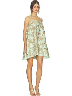 LA FUORI Embroidered Mini Dress - Mint