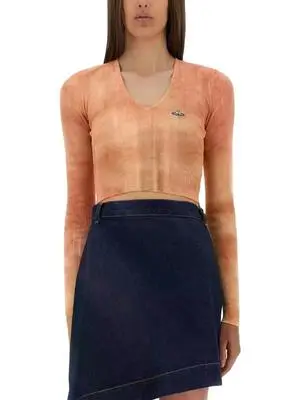 VIVIENNE WESTWOOD Bea V-neck T-shirt - Pink