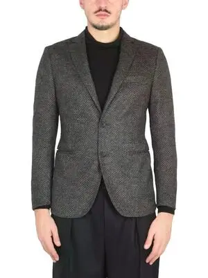 TONELLO Single-breasted Blazer - Grey