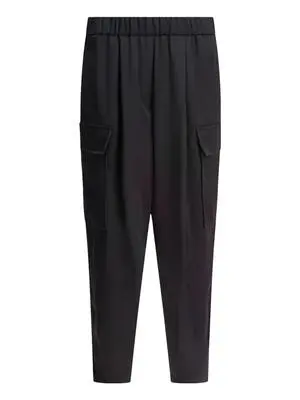 SEMPER Elastic-Waist Trousers Blue