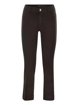 Sportmax Enna Flared Trousers Brown
