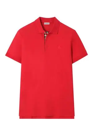 Burberry Cotton Polo Shirt Red