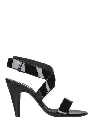 Alaïa Patent Leather Cone Sandals 90 - Black