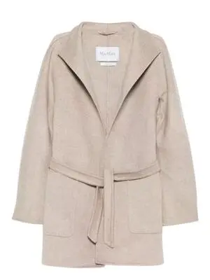 Max Mara Short Belted Coat - Neutrals