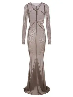 Rick Owens Temple Tulle Gown - Grey