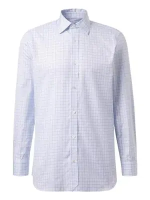 Dunhill Checked Cotton Shirt - Blue