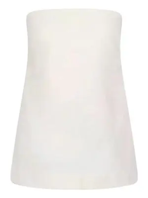 ST. AGNI Strapless Tie Top - Neutrals