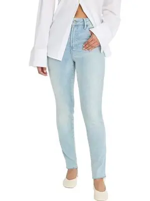 Good American Soft-tech Good Legs Raw Hem Skinny Jeans - Indigo1129