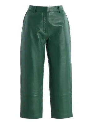 THE FRANKIE SHOP Lior Leather Capri Pants