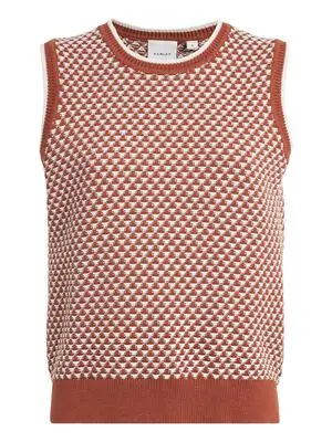 Varley Cotton Jenson Sweater Vest - Orange